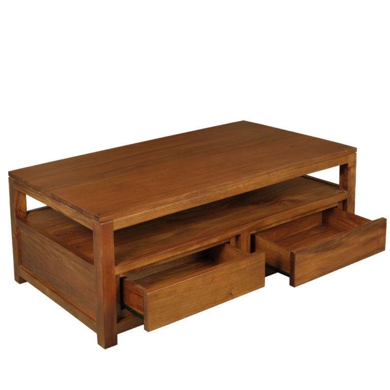 Solid Wood Coffee Table ( Soft Closing Drawers) – FAcollectionscorp